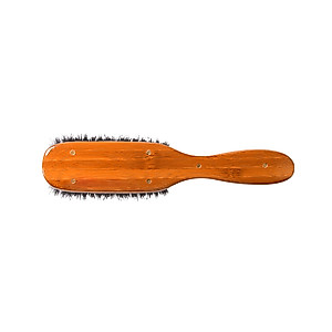 Bass Brushes Semi Oval Boar Wood Brush, 1 EA