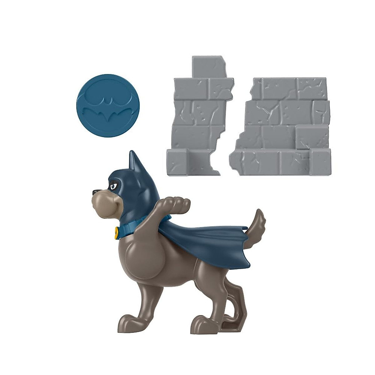 Fisher-Price DC League of Super-Pets Disk Launch Ace, Figure Set with Dog Character and Accessories for Preschool Pretend Play Ages 3 Years and up