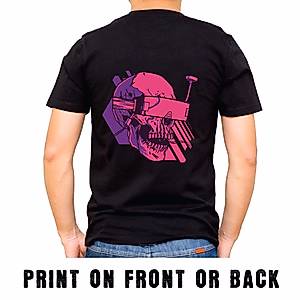 Unique Gift Idea for Drone Pilots Skull FPV Goggles Men Women Black Multicolor T shirt