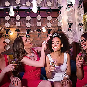 Bachelorette Party Decorations - Stripper Men Dancer Hanging Garland | Hanging Decor Birthday Backdrop, Streamer Backdrop Bachelor Party Favors Bridal Shower Supplies