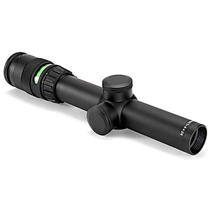 Trijicon TR24-C-200071 AccuPoint 1-4x24mm Riflescope, 30mm Main Tube, Standard Duplex Crosshair Retocle with Green Dot, Matte Black