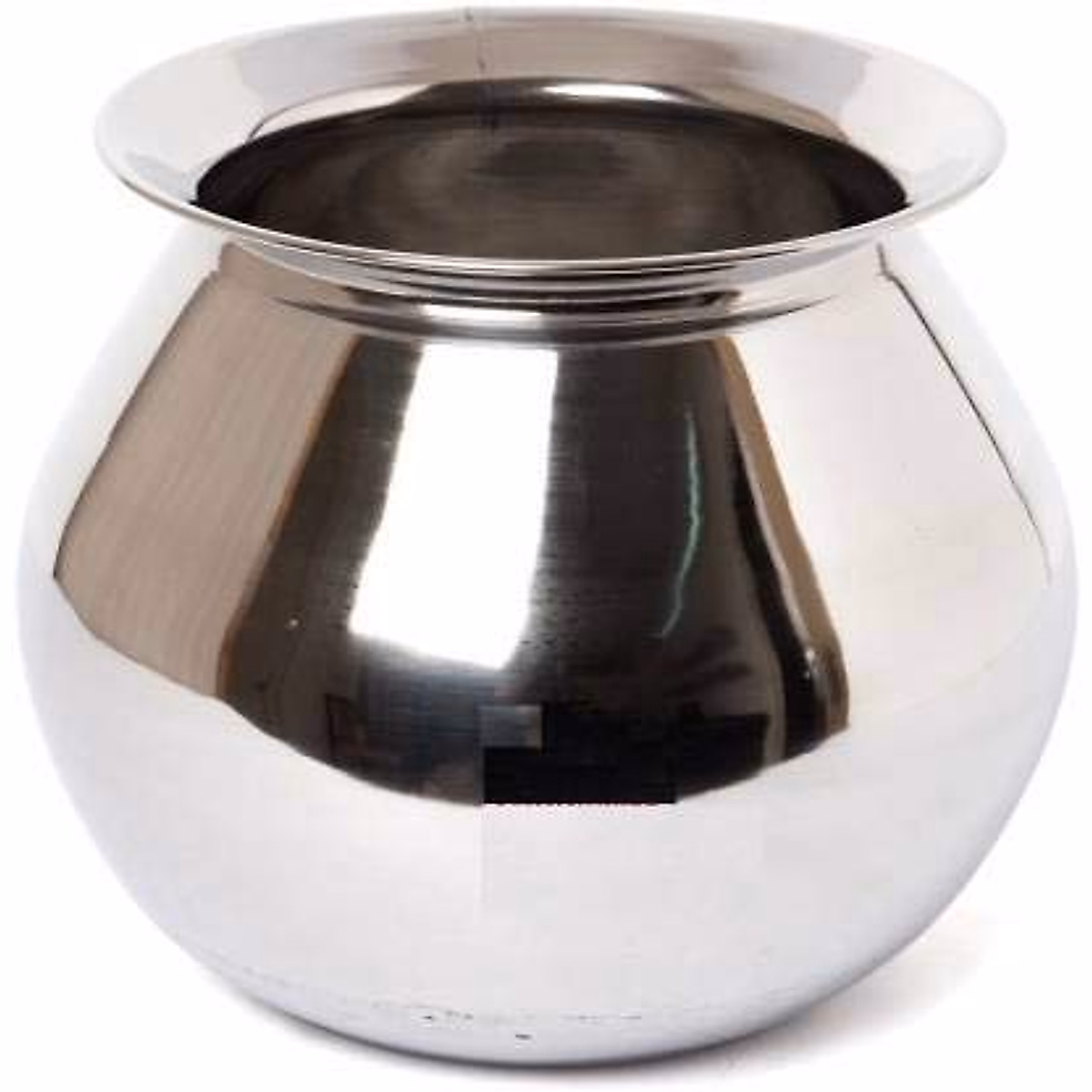 Subaa Stainless Steel Pongal Pot/gundu/cooker/handi, 4 L, 1 Piece (Silver)