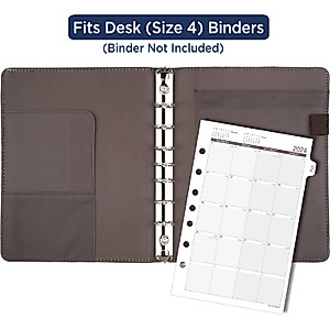 AT-A-GLANCE 2024 Monthly Planner Refill, 12024 Day-Timer, 5-1/2" x 8-1/2", Size 4, Desk Size, Loose-Leaf (061-685Y-24)