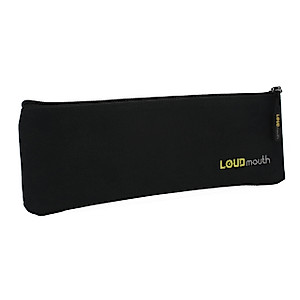 LOUDmouth Long Zippered Pouch for Large Wireless Microphones | Mic Bag | 12.5" x 4" (1 Pack)