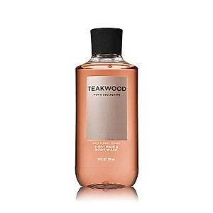 Bath & Body Works - Teakwood - Deodorizing Body Spray and 2 in 1 Hair and Body Wash - Gift Set