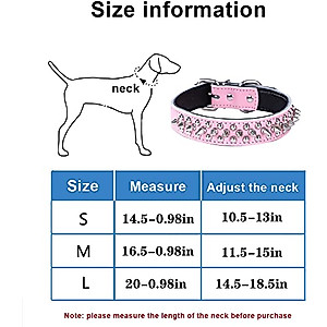 Serijoars Adjustable Genuine Leather Spiked Studded Dog Collars for Small Medium Large Pets /Pit Bull/Bulldog/Pugs/Husky (L, Brown2)