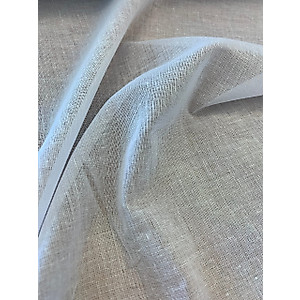 PLANTIONAL Woven Cotton Iron-On Fusible Interfacing: 44 inch X 2 Yards White Medium Weight 100% Cotton Single-Sided Interfacing for t-shirt quilts Blouses Dress Shirts Collars DIY Crafts Supplies