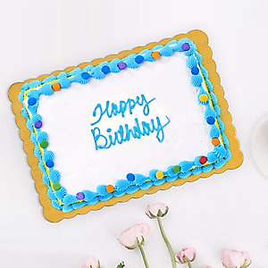 Tebery 20 Pack Rectangle Cake Board Disposable Cardboard Cake Bases, 14x10 Inch Gold Foil Quarter Cake Sheet for Baking Cake Pizza Pastry Party Decorate, Grease Proof and Moisture Resistant