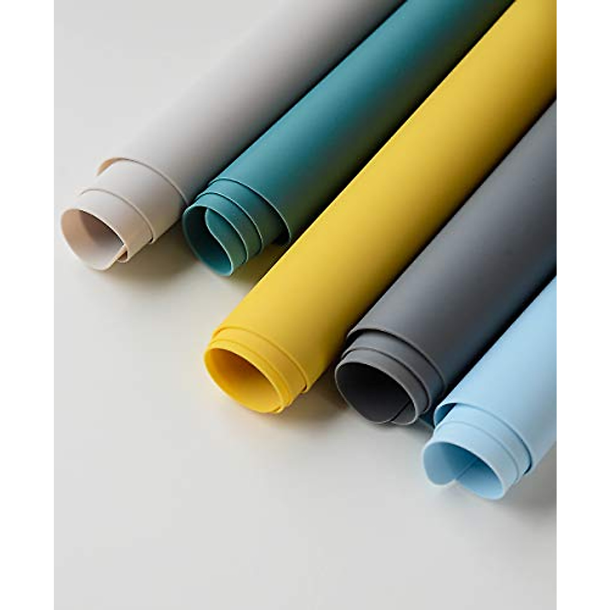 Whalesee Silicone Placemats Set of 4-Food Grade Waterproof, Stain-Proof, Anti-Slip, Heat-Resistant Thickening, Countertop Protector, Kitchen Countermat, Washable Children's Placemat (Dark Gray)