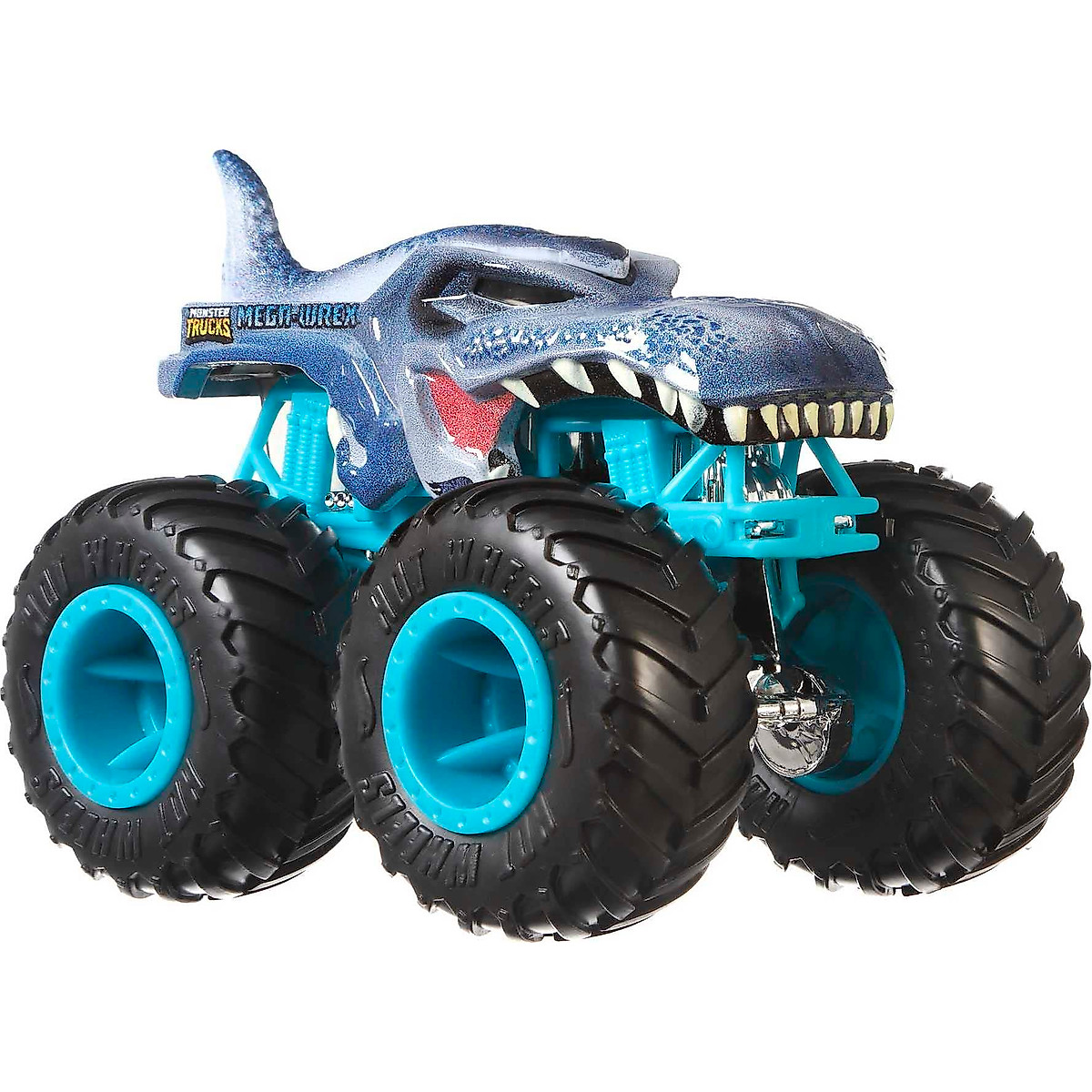 Hot Wheels Monster Trucks 1:64 Scale Dino 2-Pack, Set with Motosaurus & Mega-Wrex, Toy for Kids & Collectors