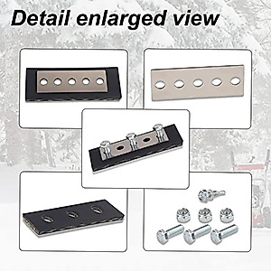 KINTLE 1/4" Universal Snow Blower Impeller Modification Kit for Modifies 2-Stage Machine Snow Blower (1 Pack)