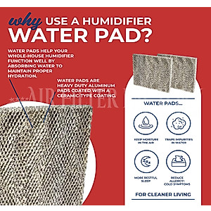 Air Filter Factory Replacement for HE200A, HE250A, HE260A, HE260B, HE265A, HE265B Honeywell Humidifier Water Pad Filter 2-Pack
