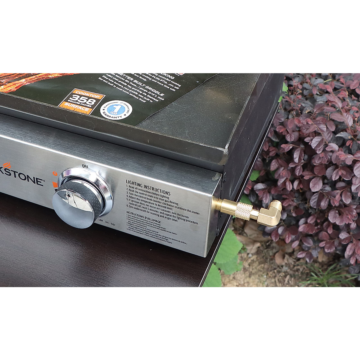 METER STAR Universal Regulator Grill QCC1 6.5 Feet Hose and Elbow Fitting Adapter Kit Propane Regulator and Hose Replacement Parts for 17" and 22" Blackstone Tabletop Griddle