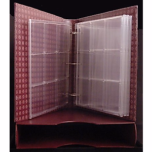 Lighthouse Grande G Classic Binder for 54 Certified Coins and Slab-Style Coin Holders PCGS, NGC, Lighthouse, Premier, Ursae Minoris Elite Red/Burgundy