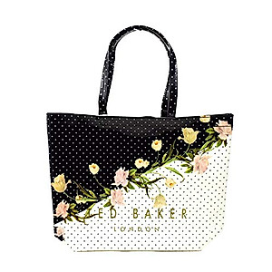 Ted Baker Elderflower Caitcon Shopper Large Black, Black
