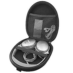 Linkidea Headphones Carrying Case Compatible with Bose QC35 II, QC45, QC35, QCSE, AE2w, AE2i, Around-Ear Headphones II, Case, Protective Hard Shell Travel Bag with Cable, Charger Storage (Grey)