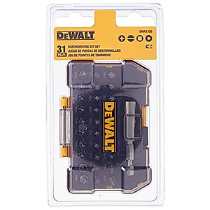 DEWALT DWAX100 Screwdriving Set, 31-Piece,Silver