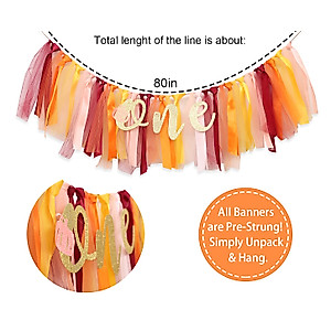 Little Pumpkin 1st Birthday High Chair Banner-Birthday High Chair Ballet Banner, Halloween Birthday Banner, Party Decorations (Little Pumpkin)