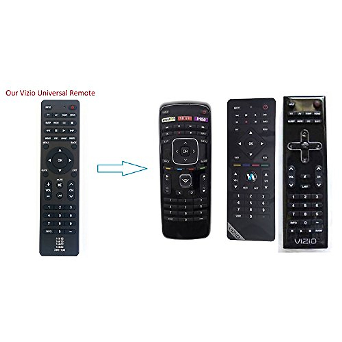 New Nettech XRT100 Universal Remote Control for All VIZIO BRAND TV, Smart TV - 1 Year Warranty