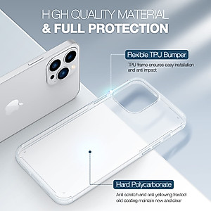 ORIbox for iPhone 12 Case for iPhone 12 Pro Case Clear,with 4 Corners Shockproof Protection,iPhone 12/12 Pro Clear Case for Women Men Girls Boys Kids,Case for iPhone 12/12 Pro Phone Clear