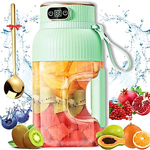 Ovidian Juicer Cup, The Ovidian Portable Juicer, 2024 New Multifunctional Portable Juicer Cup with Digital Display, Portable Smoothie Blender on the Go for Shakes, Smoothies (B, Single Cup+Single Lid)