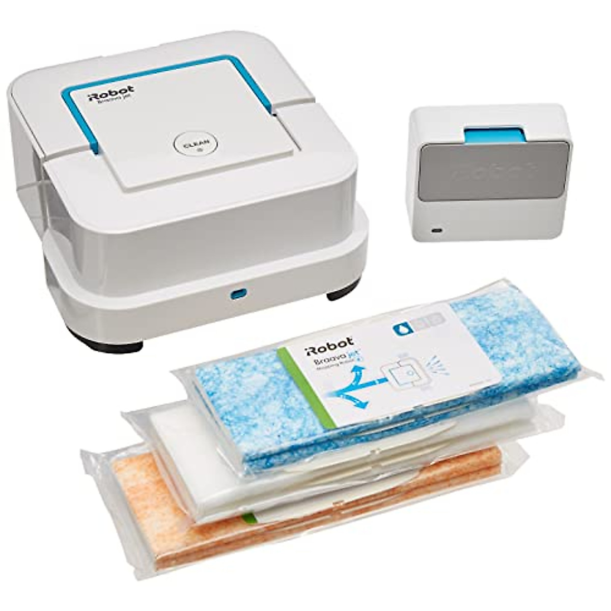 iRobot Braava Jet 240 Superior Robot Mop - App Enabled, Precision Jet Spray, Vibrating Cleaning Head,Wet and Damp Mopping,Dry Sweeping Modes