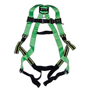 Honeywell Miller Fall Protection P950/UGN DuraFlex Python Harness w/Mating Buckle Leg Strap, Universal, Green