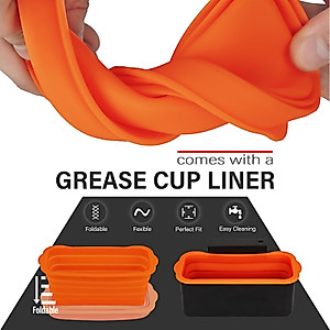 STILLDIO Griddle Cover for Blackstone 36 Inch Silicone Mat Grill Top Cover with Black Stone Grill Grease Cup Liners Premium Food Grade Mat Outdoor Protective Heavy Duty Accessories for Blackstone