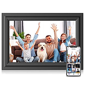 Mvgges 10.1 Inch Digital Picture Frame, Smart WiFi Digital Photo Frame, 16GB Storage, Auto-Rotate, IPS Touch Screen, Wall-mountable, Share Photos and Videos Instantly via Free App from Anywhere