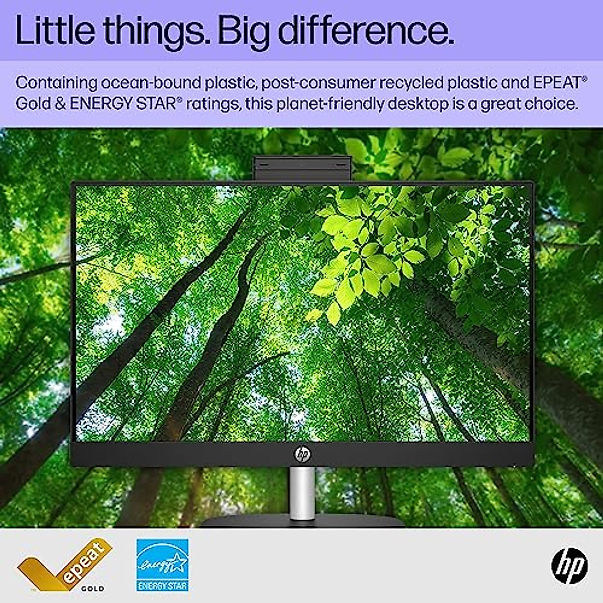 HP 23.8 inch All-in-One Desktop PC, FHD Display, AMD Ryzen 5 7520U, 16 GB RAM, 1 TB SSD, AMD Radeon Graphics, Windows 11 Home, 24-cr0040 (2023)