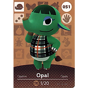 Animal Crossing Happy Home Designer Amiibo Card Opal 051/100