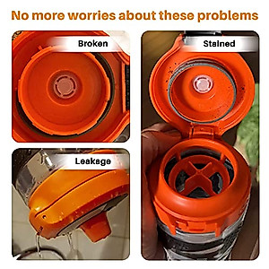 AmapleL 8 Pack Gasket for Gatorade Water Bottle Lid Replacement, Silicone Water Bottle Gasket Replacement Compatible with Gatorade GX Bottle Rubber Seal