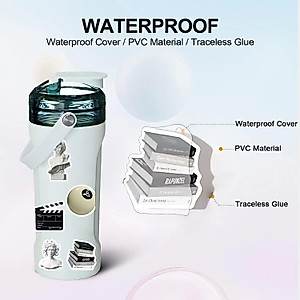 640PCS Aesthetic Stickers,VSCO Stickers Aesthetic for Water Bottles,Vinyl Waterproof Laptop Stickers,Skateboard Computer Phone Decals for Girls Teens