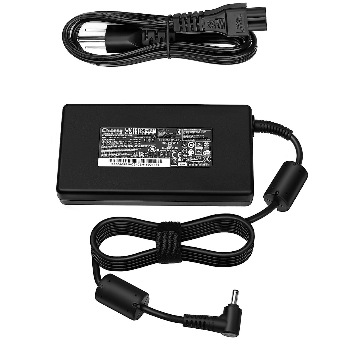 FLGAN OEM 200W 20V 10A Charger for MSI MS-17L5 ms-1584 MSI Creator M16 B13 B13VF CreatorPro M16 B13VI MSI Katana 15 B12VGK B12VFK B12VEK B13VEK B13VFK B13VGK Laptop a21-200p2b adp-200jb f power supply