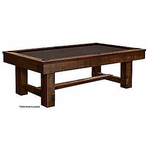 Granito Basalt Cloth - 18 Color Variations - for 7, 8, 8.5, 9, 10 Foot Tables (Black, 7' Precut - Inside Table Area 40" x 80")