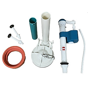 American Standard Champion 4 Toilet Replacement Kit Two Piece Flush Valve with NuFlush Adjustable Hight Fill Valve