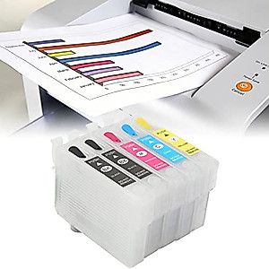 FTVOGUE 5PCS Ink Cartridge,Printing Accessory Desktop Photo Printers T1151 T1151 T1032 T1033 T1034 for Home