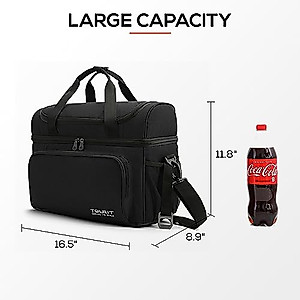 TOURIT Insulated Cooler Bag 36-Cans Large Lunch Cooler Travel Cooler 28L Soft Sided Cooler Bag for Men Women to Picnic, Camping, Beach, Work