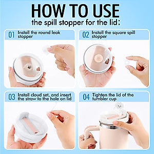 LorinShine 40 OZ Stainless Steel Tumbler with Lid and Straw, Insulated Cup with Handle, Leak Proof Tumbler, Large Water Iced Tea Coffee Bottle for Gift/Travel/Sport/Home