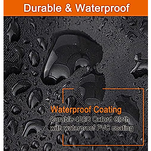Oslimea Treadmill Cover Waterproof, Sunscreen Treadmill Cover for Indoor & Outdoor, Dust-Proof Sports Running Machine Protective Cover with Drawstring, Black (78''L x 37''D x 59''H, Non-Folding)