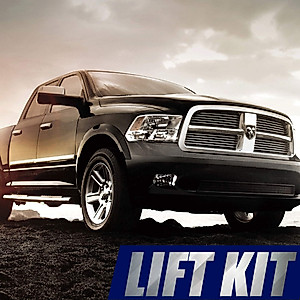 3 inch Front 2 inch Rear Leveling Lift Kits for 2009-2024 Ram 1500 4WD 4X4 Only, 3 Inch Front Strut Spacers and 2 Inch Rear Lift Spacers for Ram 1500