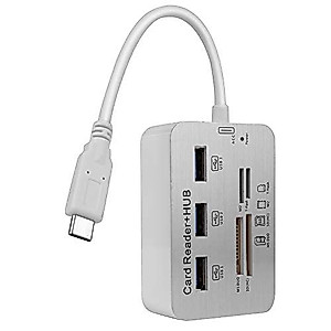 USB C Hub 7 in 1 Type C Adapter SD Memory Card Reader 3 USB Port Hub