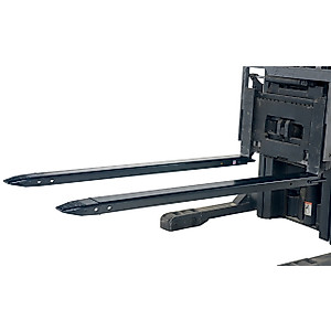 Vestil FE-4-72-BK Steel Fork Extensions 4 in. x 72 in. 4000 Lb. Capacity Black