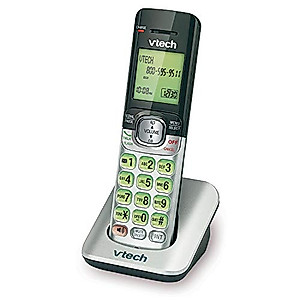VTech CS6509 Accessory Cordless Handset, Silver/Black | Requires VTech CS6519 or CS6529 to Operate