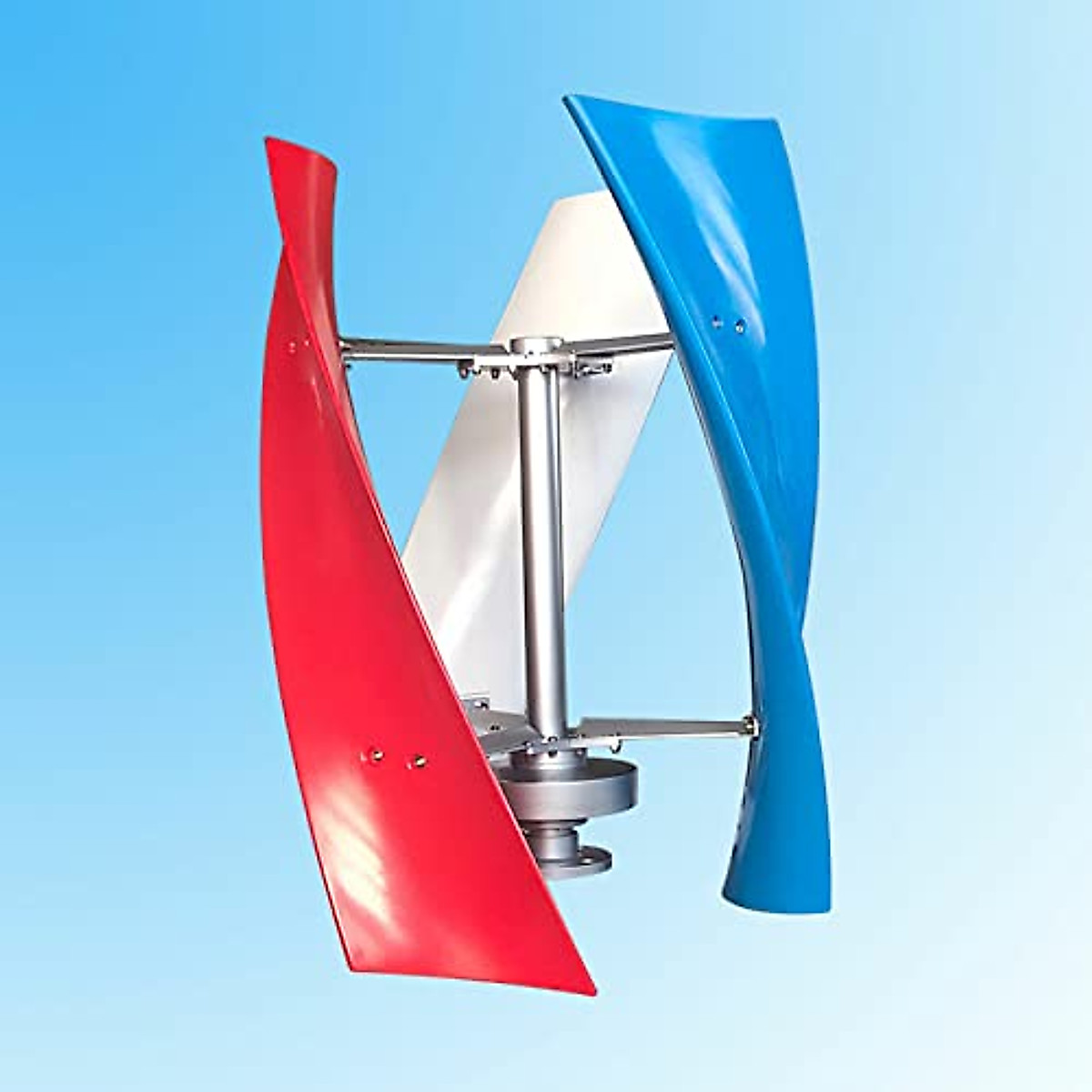 Helix Maglev Axis Wind Turbine Generator, Vertical Windmill Power Dynamo Kit with Charge Controller (DC 24V - 500W - 3 Spiral Blades)
