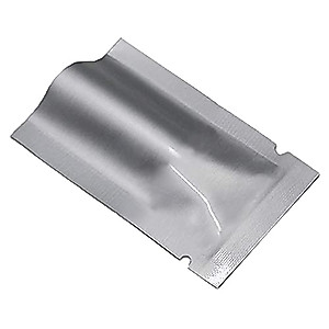 MITOB Silver Mylar Bags Pure Aluminum Foil Flat Food Storage Bag 3.9 Mil Open Top Heat Sealing Vacuum Pouch for Coffee Beans Candy
