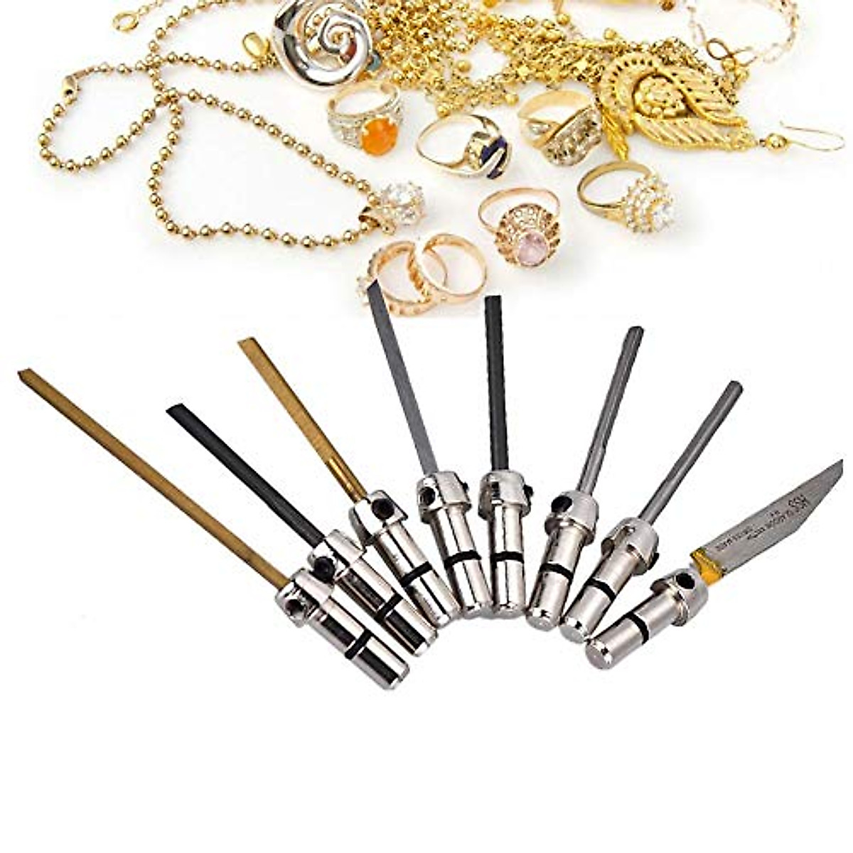 Jewelry Engraver Tools,Engraving Cutting Bits for Pneumatic Impact Engraving Machine Jewelry Tool Edge Tungsten Steel Carving Graver Knife