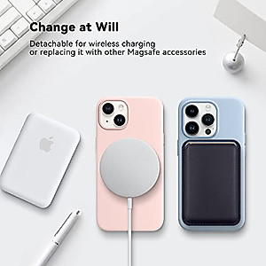 MARETU Magnetic Wallet Card Holder with Mag Safe, Mag-Safe Leather Wallet for iPhone 14 13 12 Pro/Pro Max/Plus/Mini Mag Safe Case, Magnetic Card Holder for Back of iPhone 14/13/12 Series, Midnight