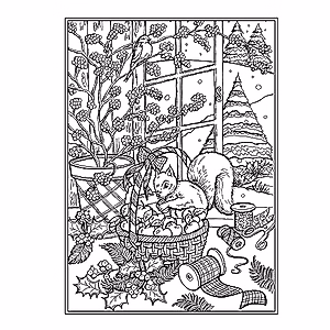 Creative Haven Country Christmas Coloring Book (Adult Coloring Books: Christmas)