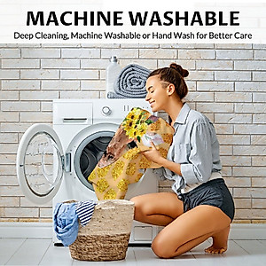 Giraffe Blanket Gifts - 40x50 Inches Aesthetic Throw Blanket for Girls & Boys - Orange Soft Fuzzy Plush Blankets for Decor